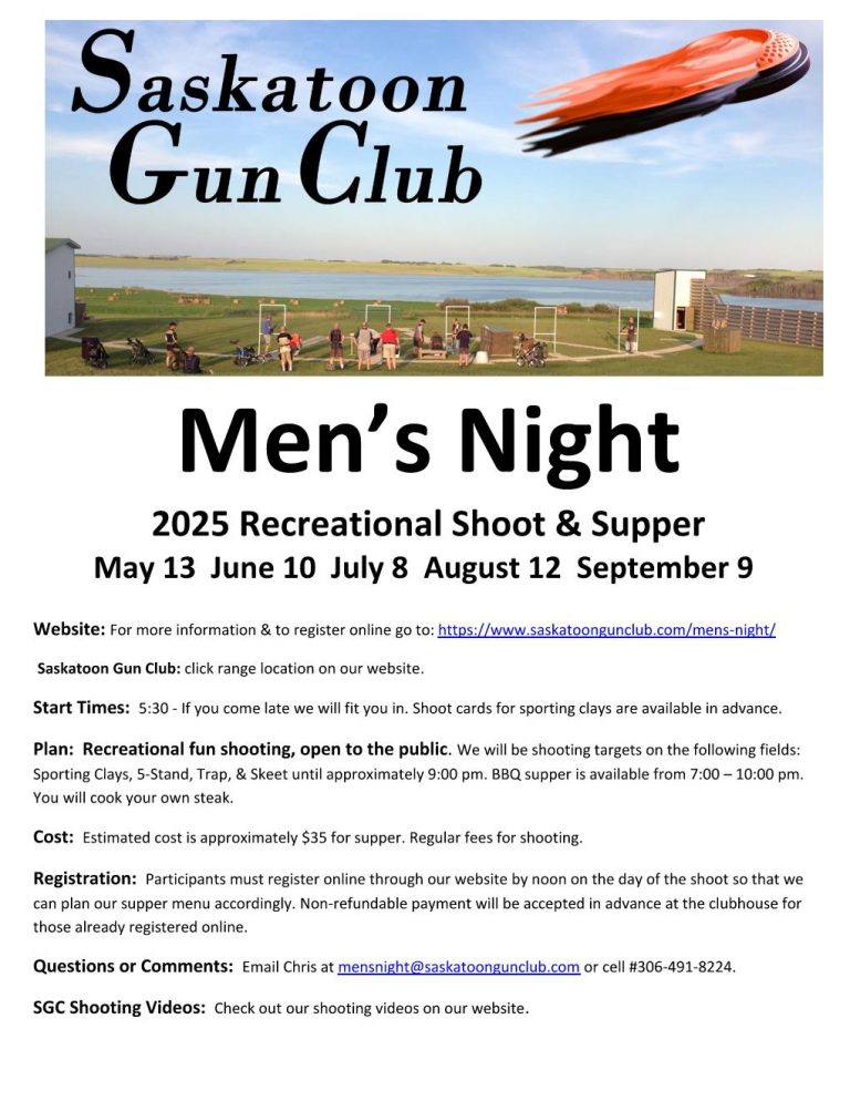 Men’s Night | SASKATOON GUN CLUB